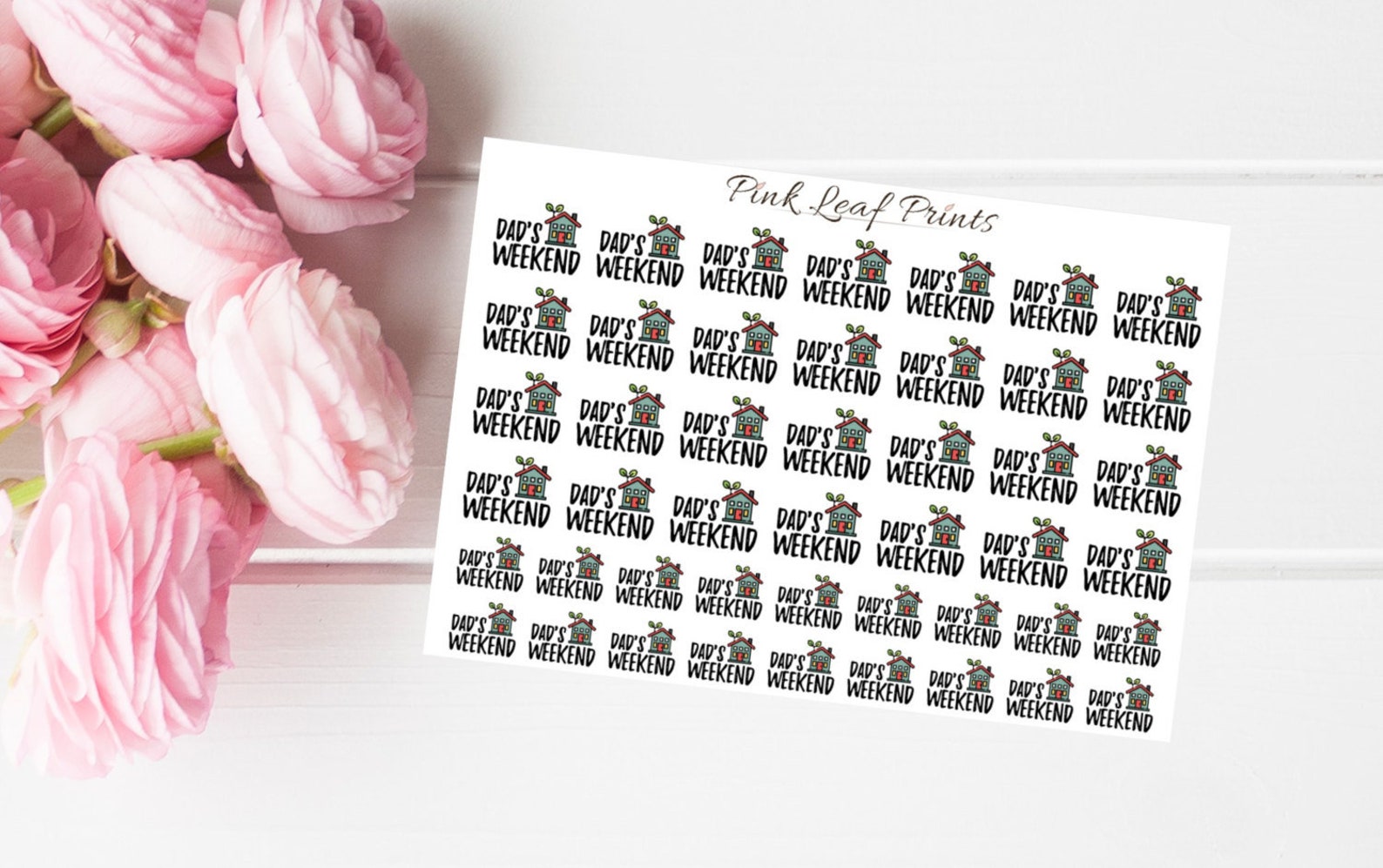 Dad's Weekend Co-Parenting Planner Stickers | Etsy