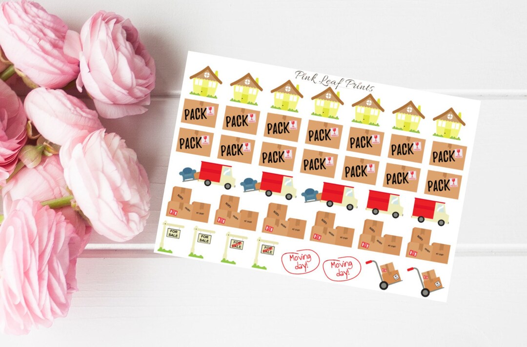 Moving Day | Planner Sticker Set - Etsy