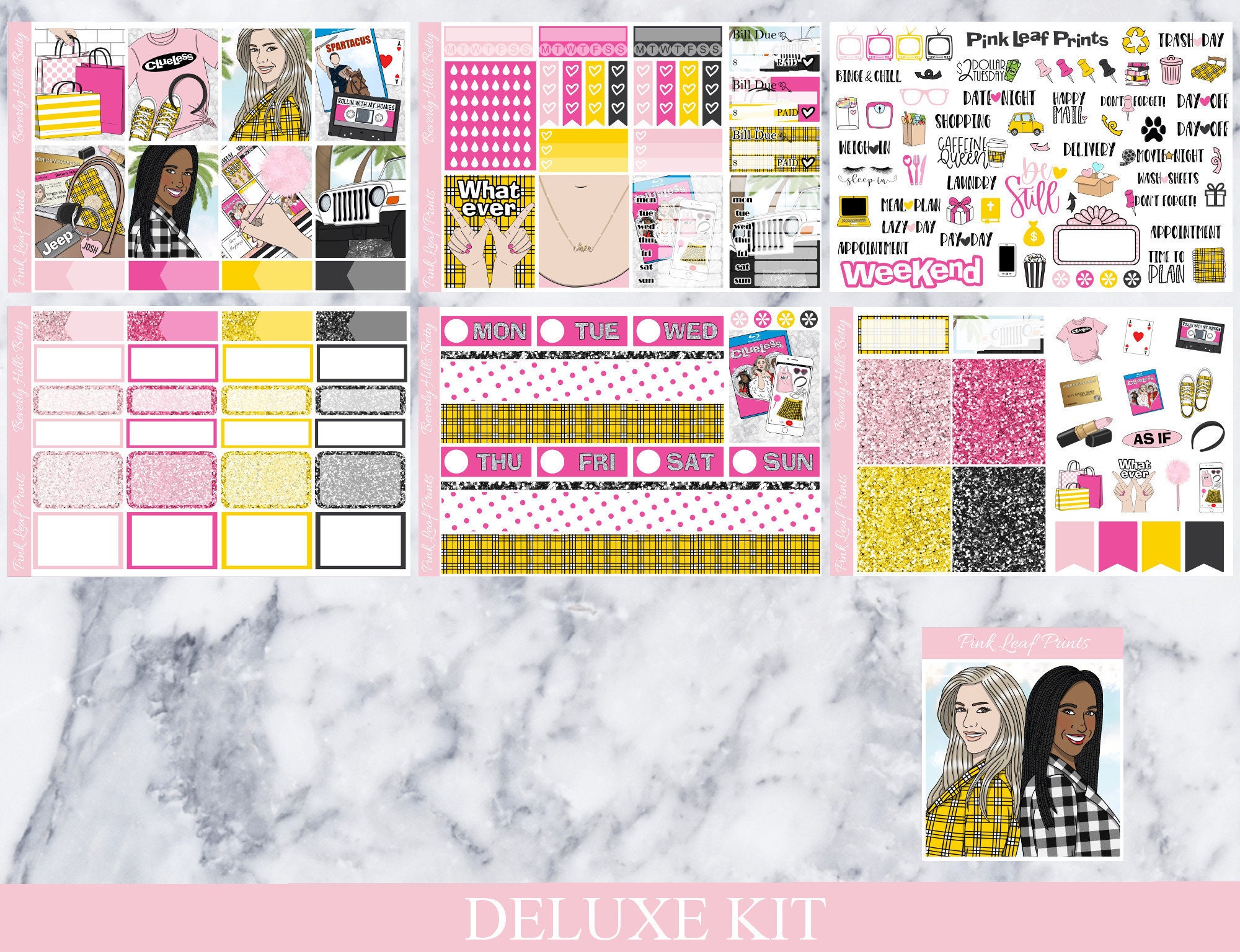 Matte Beverly Hills Betty A La Carte Weekly Planner - Etsy