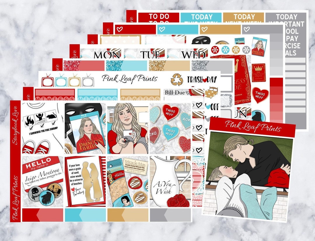 Matte | Storybook Love | A La Carte Weekly Planner Sticker Kit - Etsy