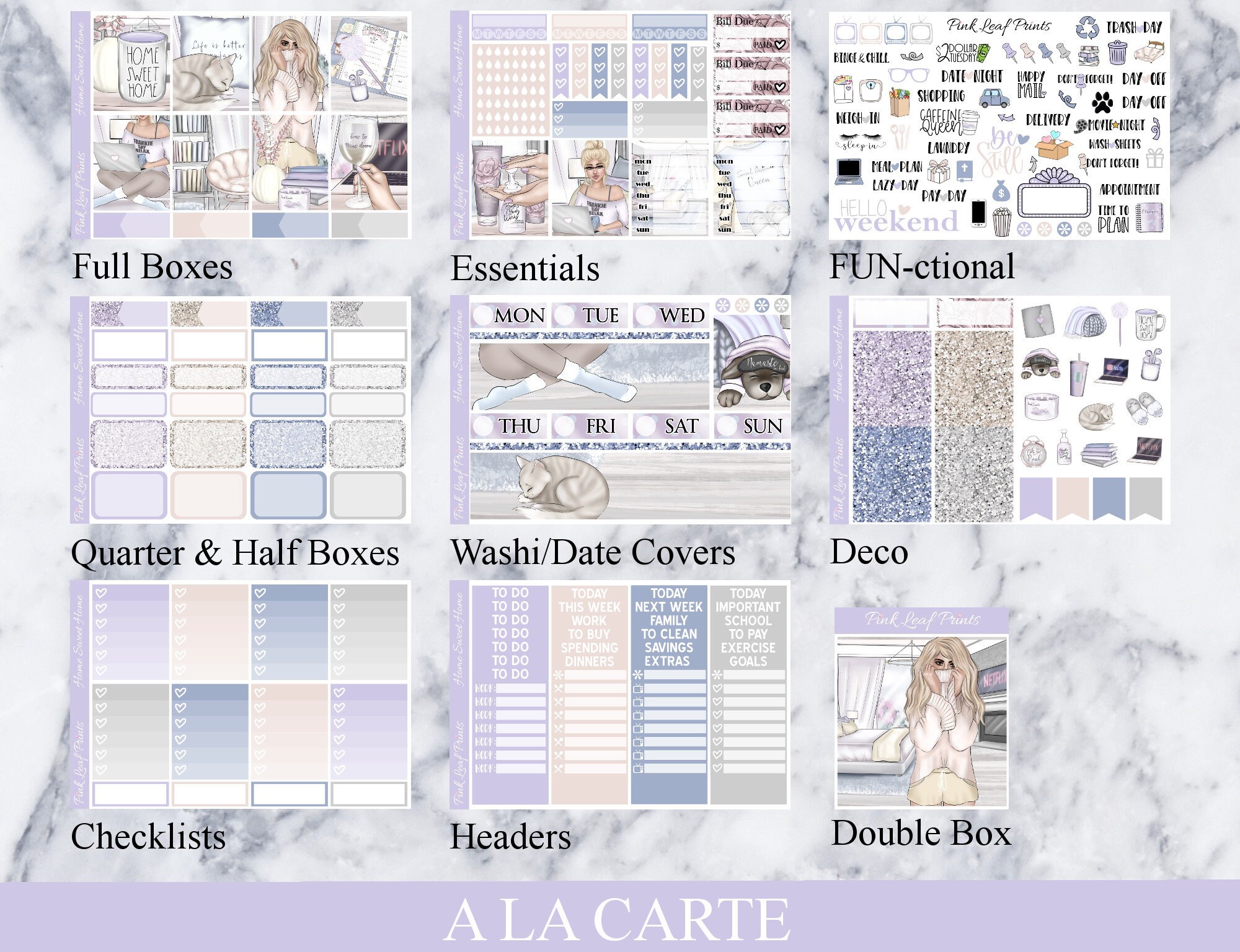 Glossy Home Sweet Home A La Carte Weekly Planner Sticker - Etsy