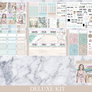 Glossy Beach Day A La Carte Weekly Planner Sticker Kit - Etsy