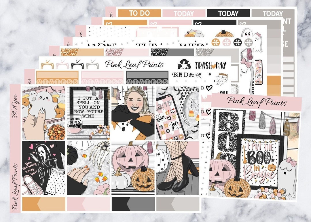 Glossy | Boojee | A La Carte Weekly Planner Sticker Kit - Etsy