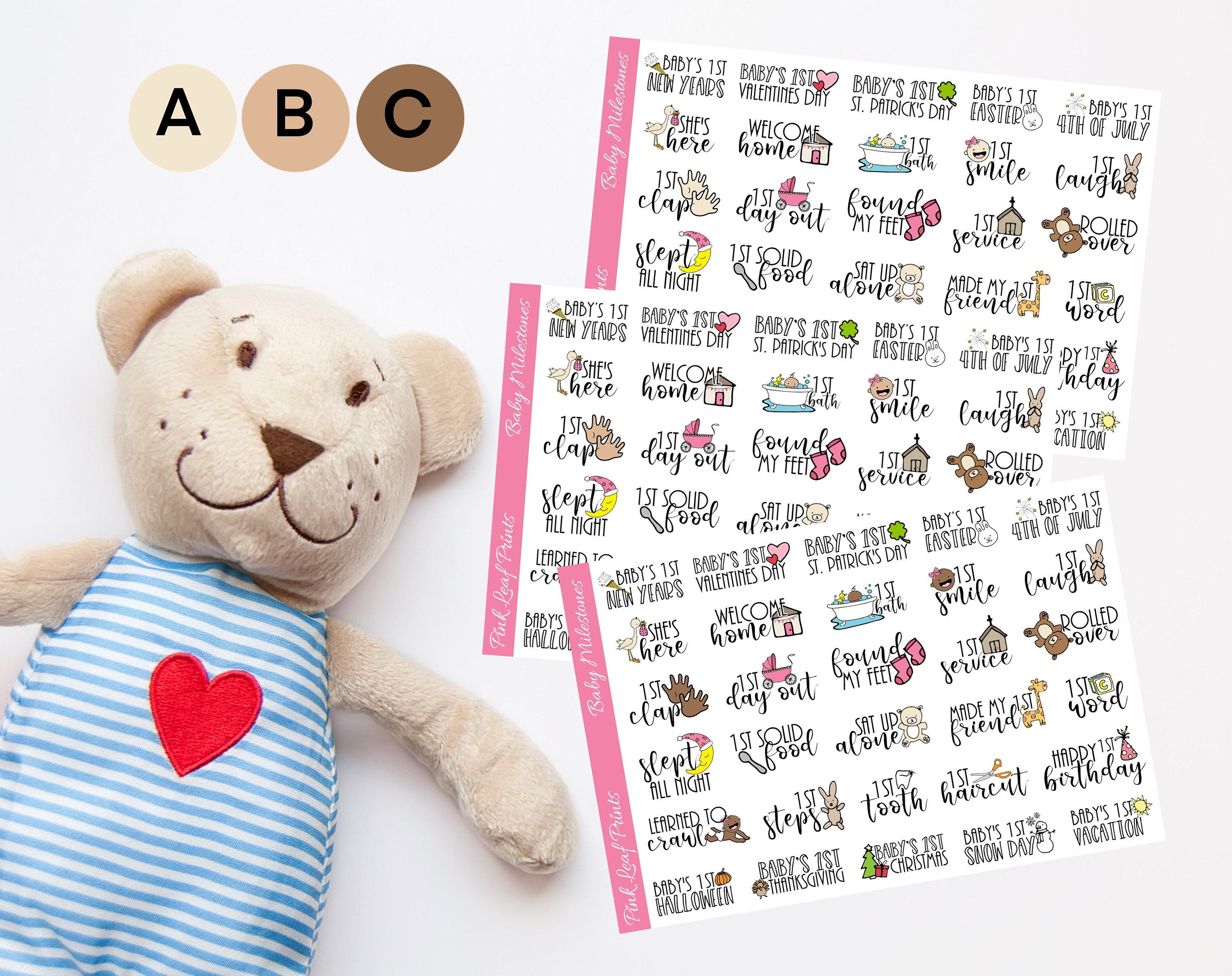 Baby's First Milestones - Planner Stickers - Etsy