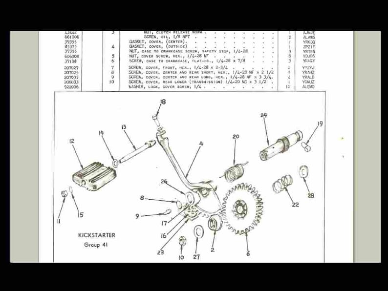 INDIAN SCOUT 1944-1948 Parts Manuals - 100pgs for 1945 1946 1947 ...