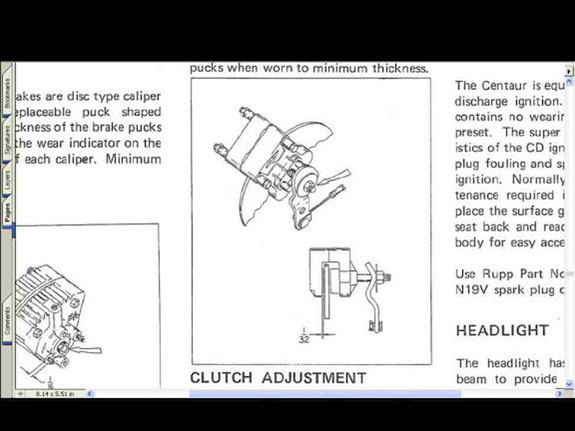 RUPP CENTAUR 3 Wheel Cycle Operations& Repair Manual 120pgs With Kohler ...
