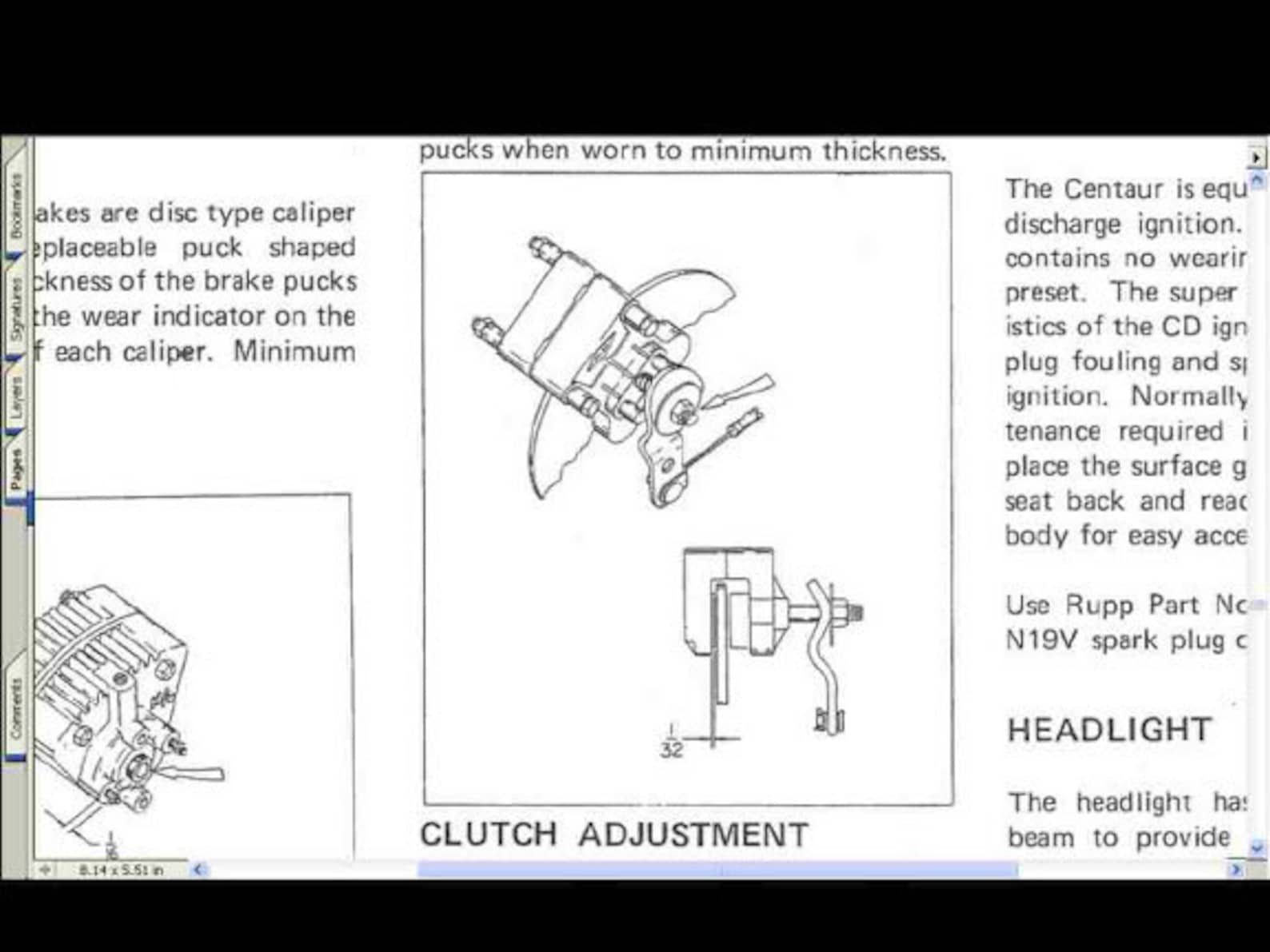 RUPP CENTAUR 3 Wheel Cycle Operations& Repair Manual 120pgs With Kohler ...