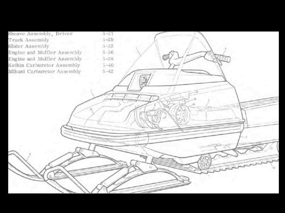 CHAPERRAL Snowmobile Parts Manual Set - 65pg W Exploded Diagrams to Aid ...