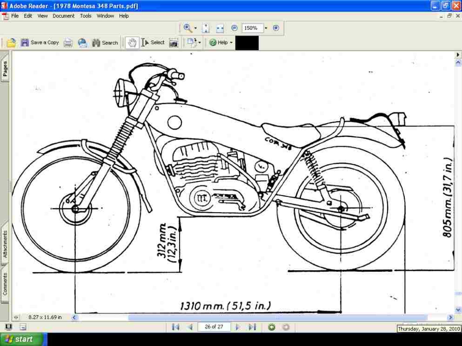 MONTESA Cota 348 PARTS MANUAL W/ Detailed Exploded Diagrams for 348c ...