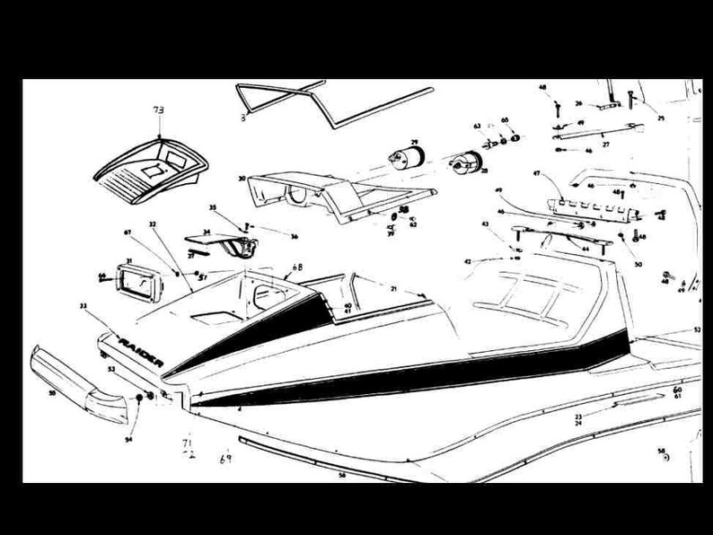 RAIDER HAWK Double Eagle Snowmobile Parts Manual Set - 100pg of ...