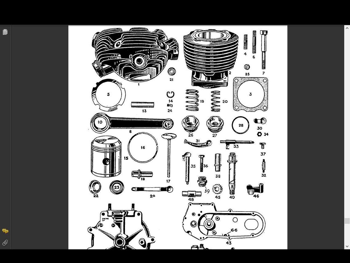 AJS Matchless 1930-1934 Parts Manuals 500pg for 1931 1932 1933 Motorcycle Repair W/ Detailed ...
