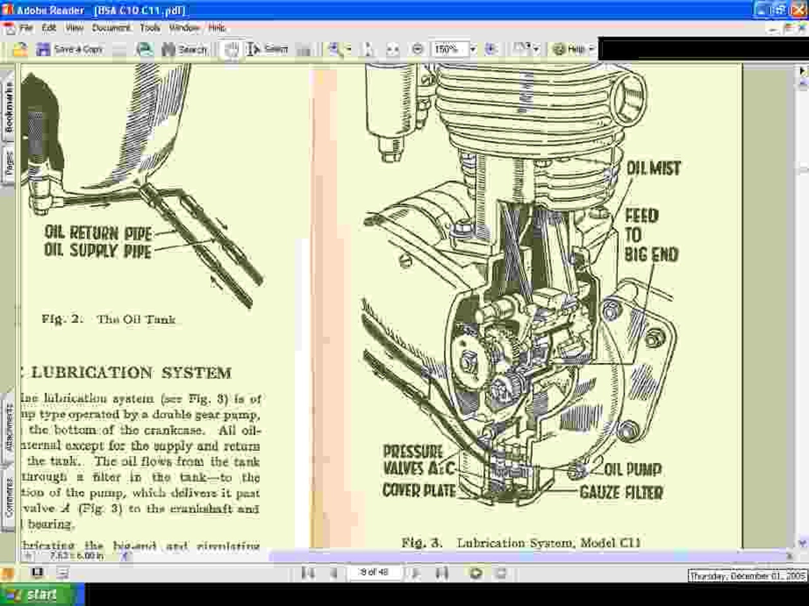 BSA C10 C11 Operations and Maintenance Manuals -90 Pgs for 250 SH OHV C ...