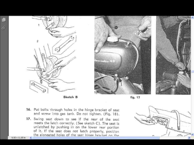WARDS RIVERSIDE SCOOTER Operations and Parts Manuals - for Moped ...
