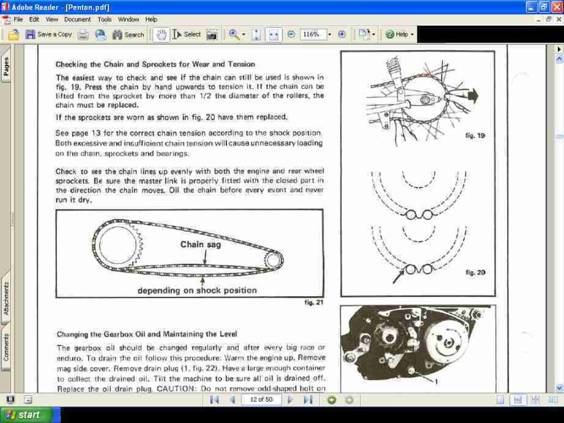 PENTON MOTORCYCLE Service Parts Manuals Set for 100 125 175 250 400 ...
