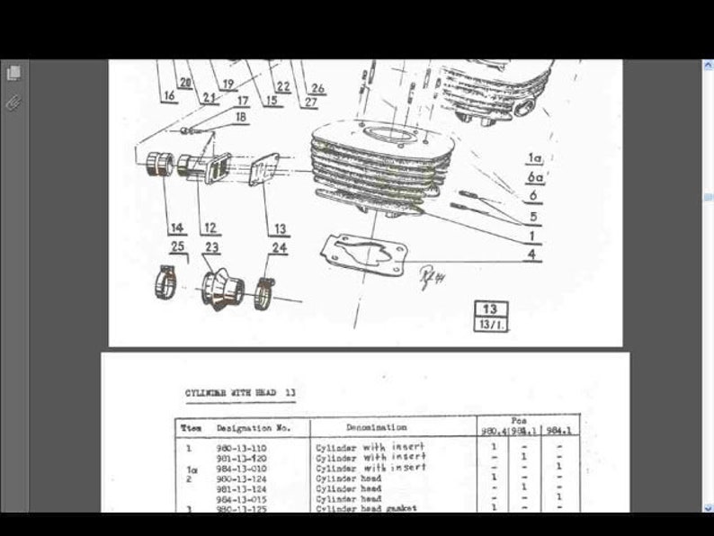 CZ Motorcycle Parts Manuals -with Ad Art and Detailed Diagrams - 65 ...
