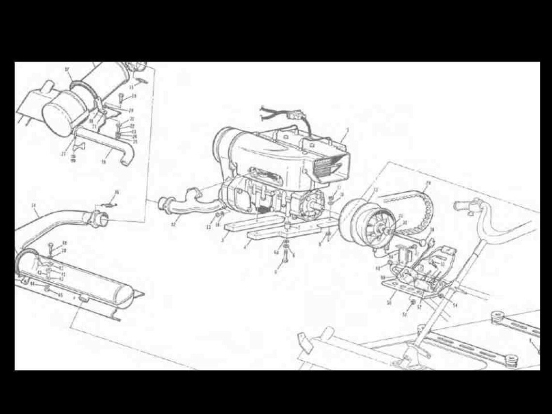 CHAPERRAL Snowmobile Parts Manual Set - 65pg W Exploded Diagrams to Aid ...