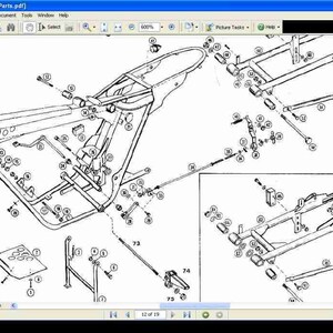 PENTON MOTORCYCLE Service Parts Manuals Set for 100 125 175 250 400 ...
