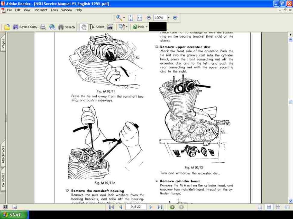 NSU Quickly Service Repair & Parts Manual Collection - 410 Pg Covers ...