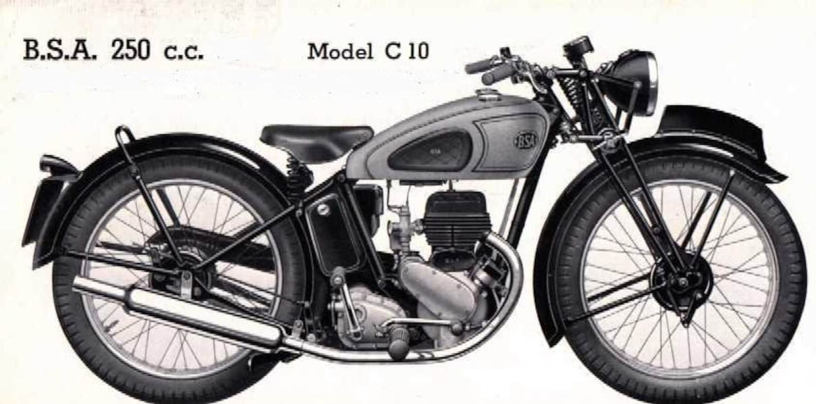 BSA C10 C11 Operations and Maintenance Manuals -90 Pgs for 250 SH OHV C ...