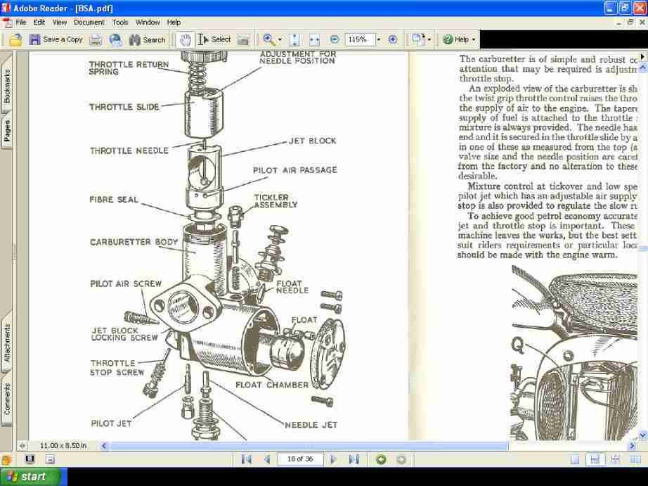 BSA C15 B40 STAR SCRAMBLES Operations Manual for Motorcycle Service ...