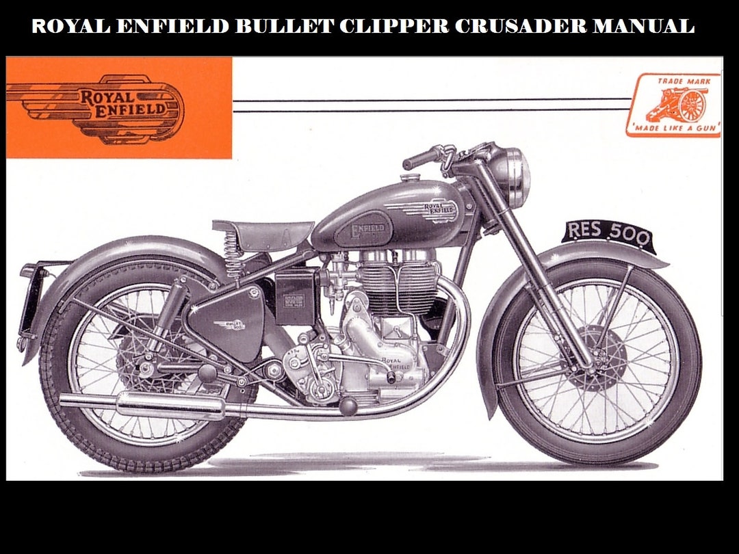 ROYAL ENFIELD Clipper Bullet Crusader Workshop Service Manual - 110pgs ...