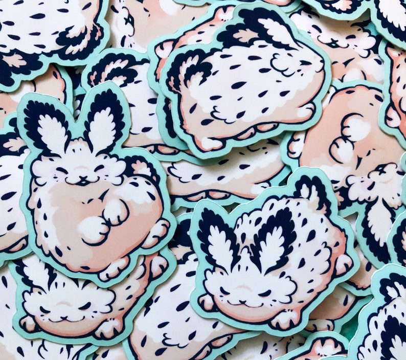 Sea Bunny Vinyl Sticker | Etsy