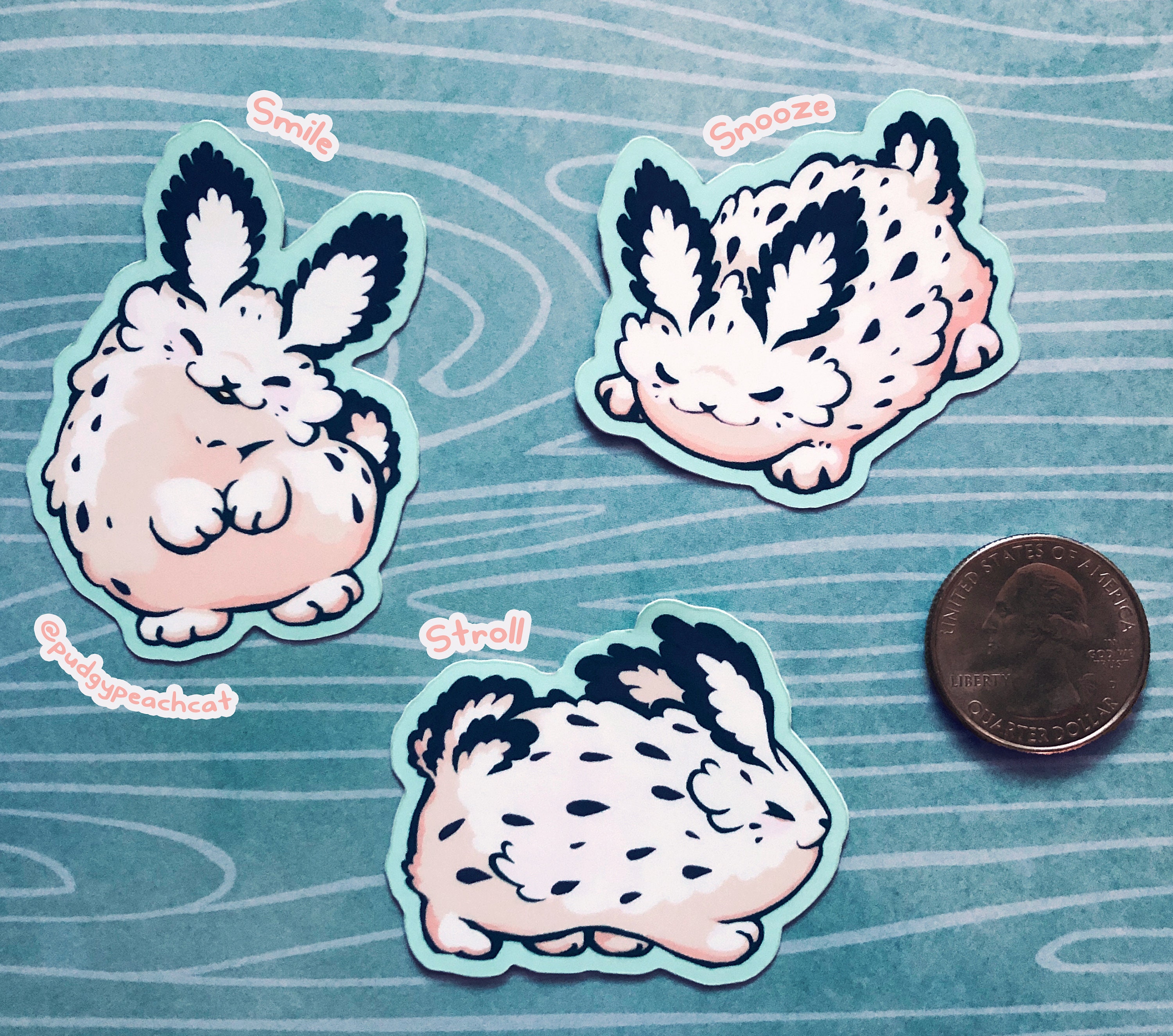 Sea Bunny Vinyl Sticker | Etsy