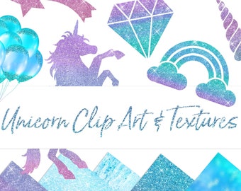 Unicorn clip art | Etsy