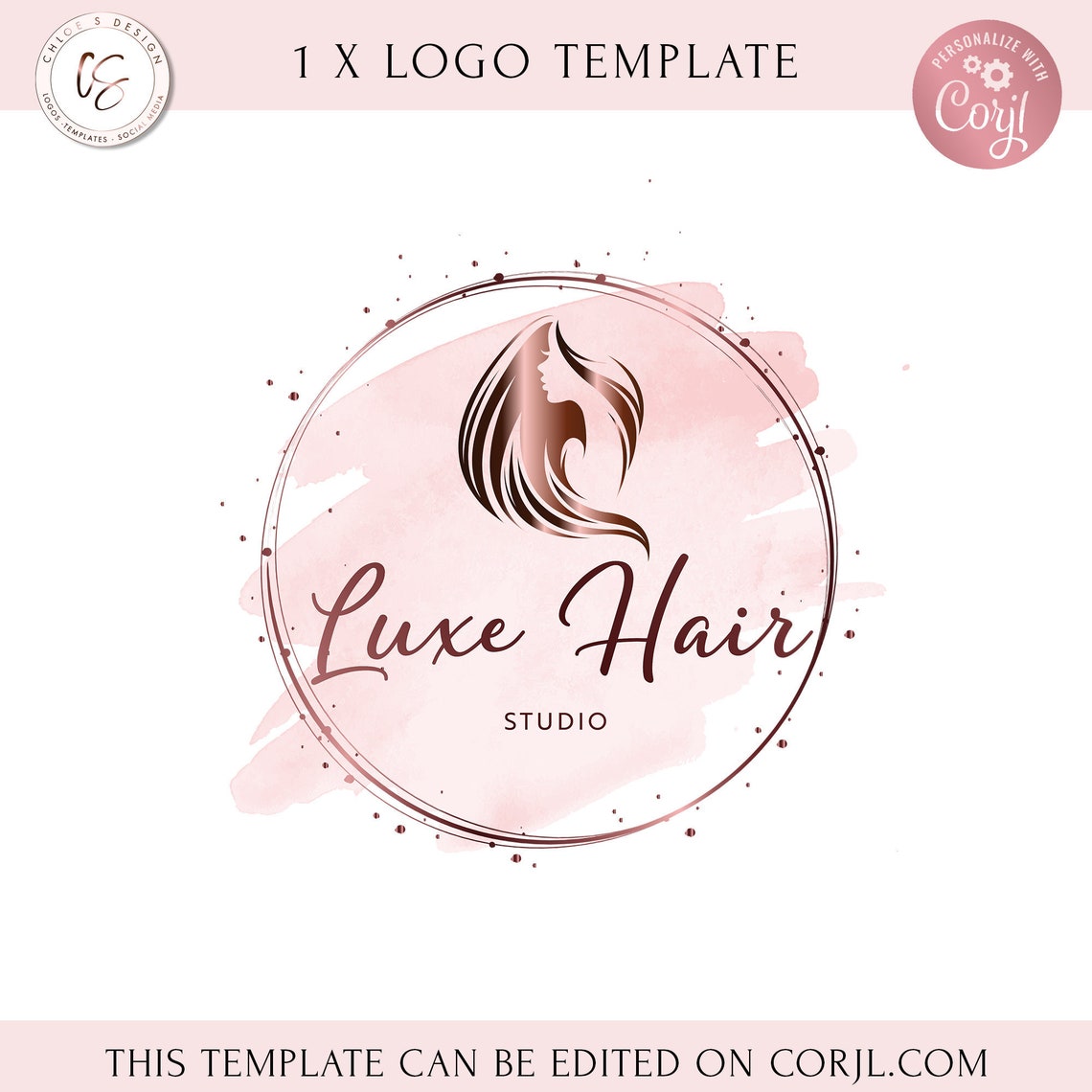 HAIR LOGO DESIGNHair Salon Logo Hair stylist Logo Beauty | Etsy