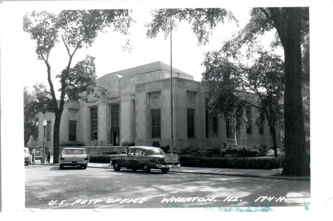 RPPC Wheaton, Ilinois the U.S. Post Office in 1964 Vintage Postcard ...
