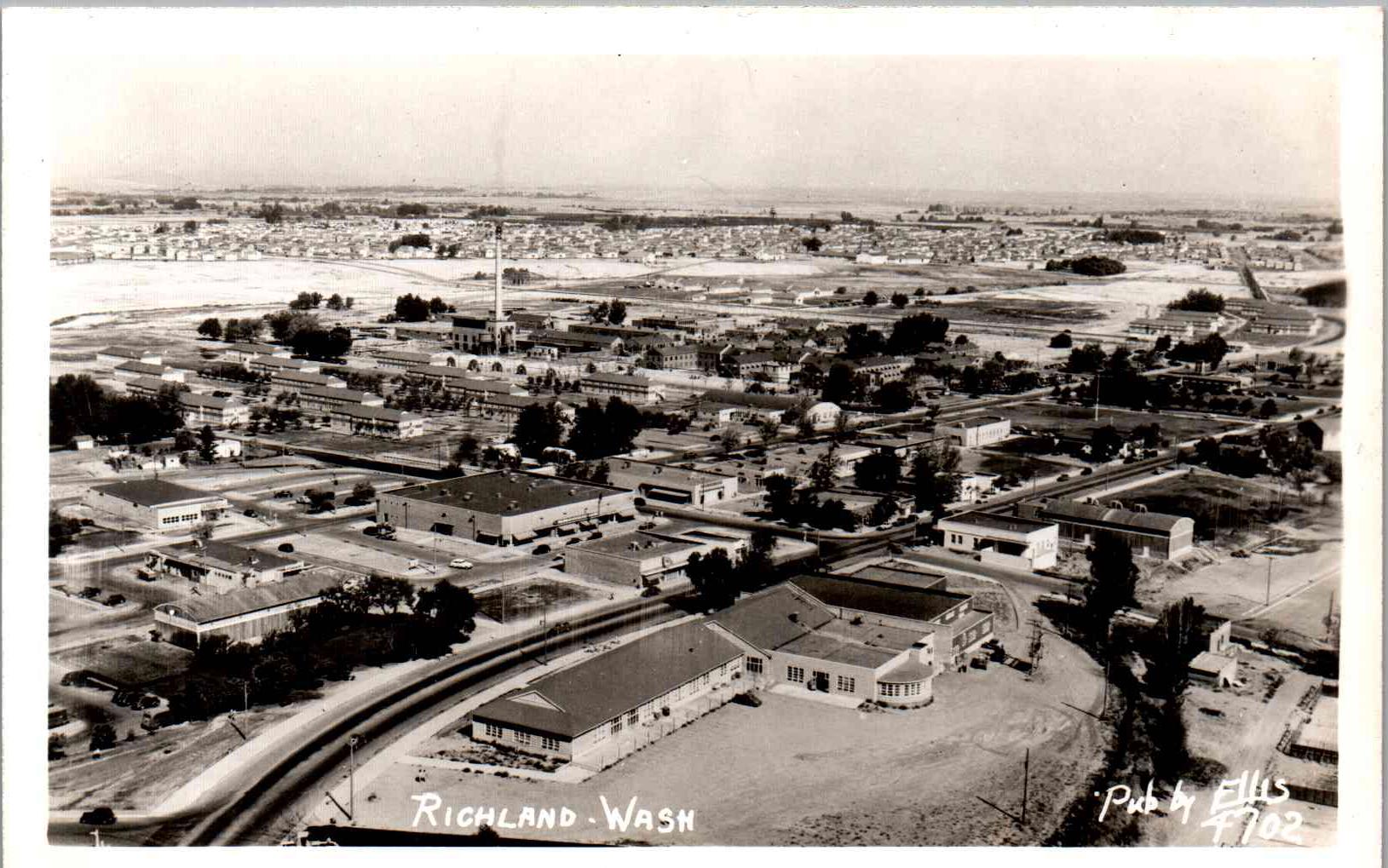Richland, Washington RPPC – 1940s Aerial View, Antique Postcard - Etsy