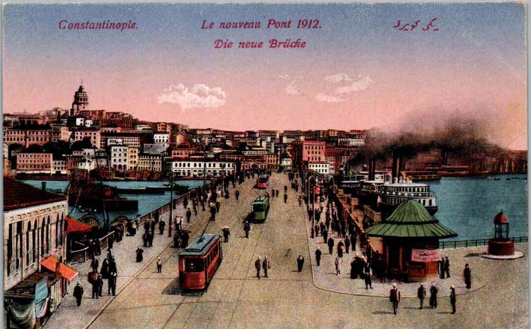Constantinople Vintage Postcard: Downtown View, Istanbul, 1912 - Etsy