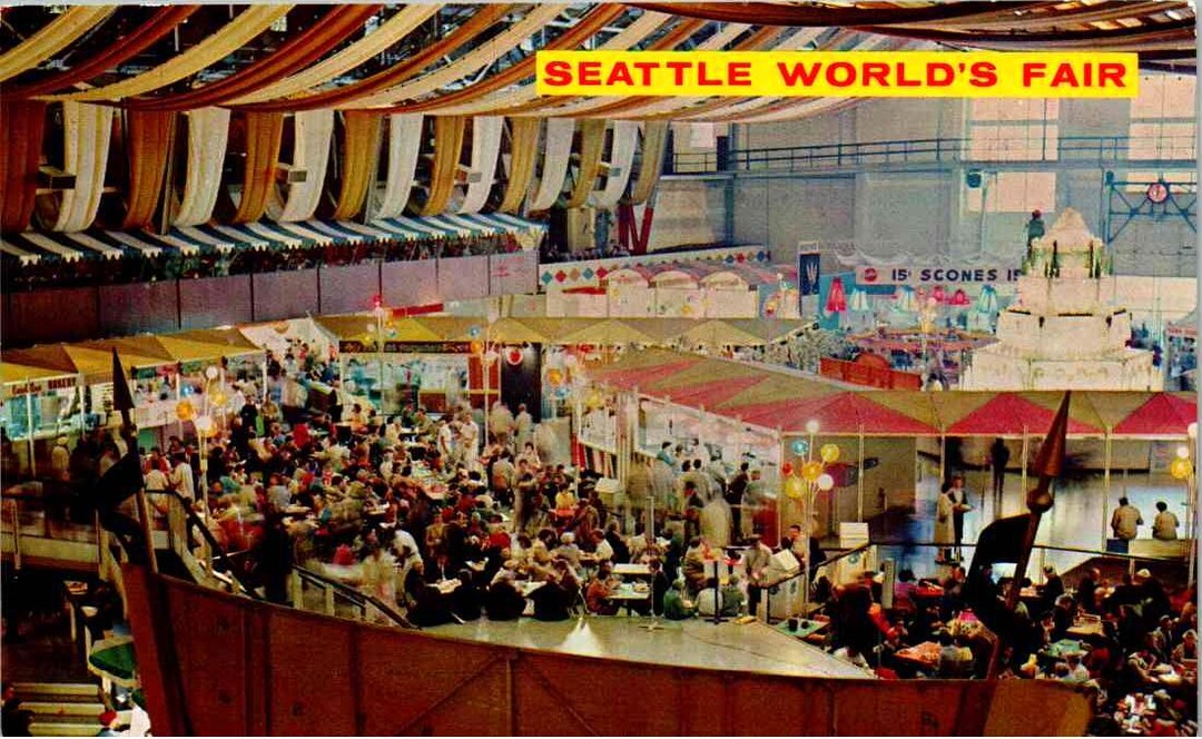 Seattle World's Fair 1962, Food Circus, Vintage Postcard - Etsy