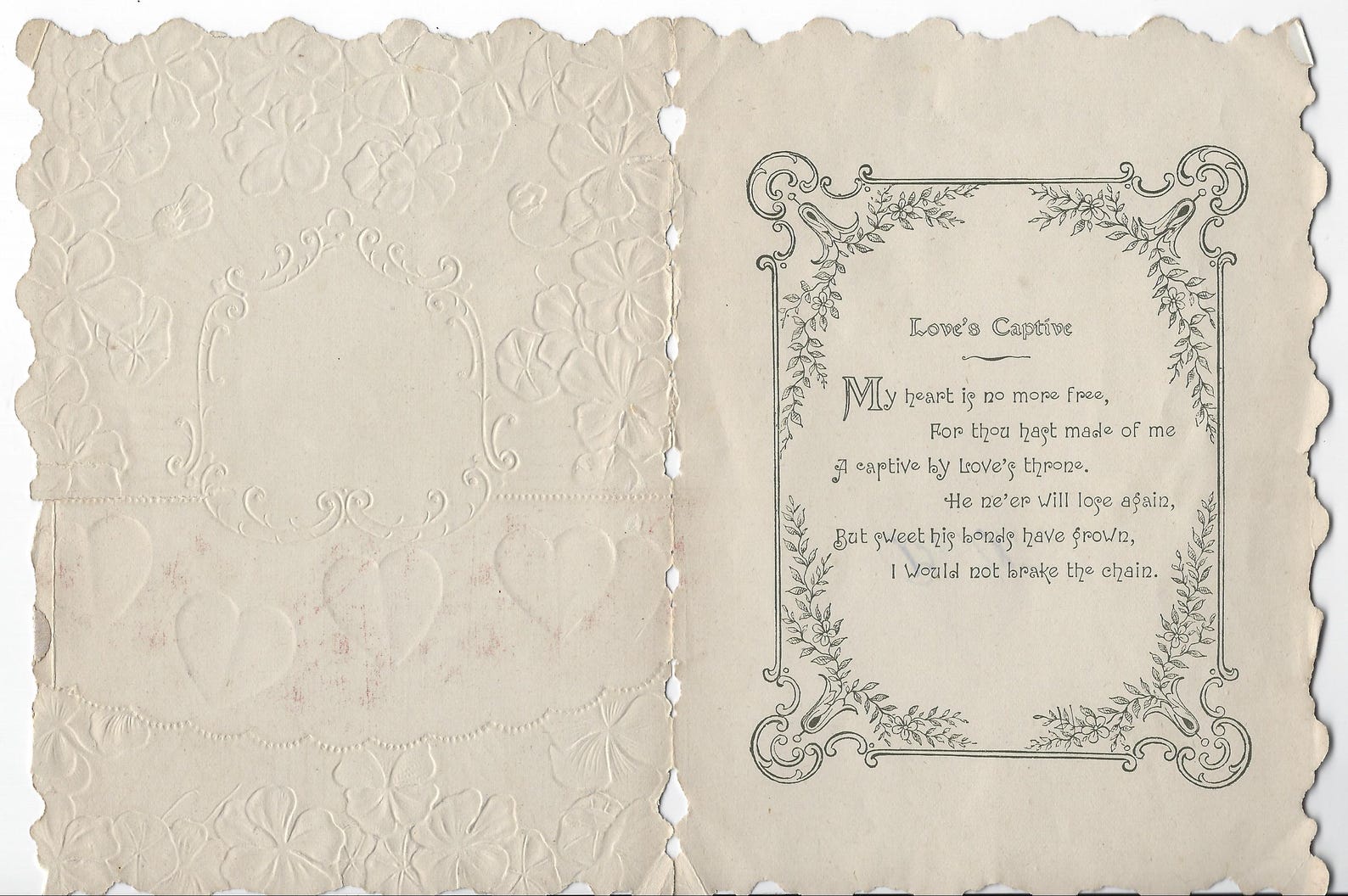 Vintage Embossed Greeting Card: Love Letter to Bertha, 1900s - Etsy