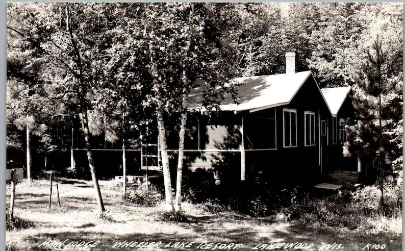 Main Lodge at Wheeler Lake Resort Vintage Postcard - Lakewood ...