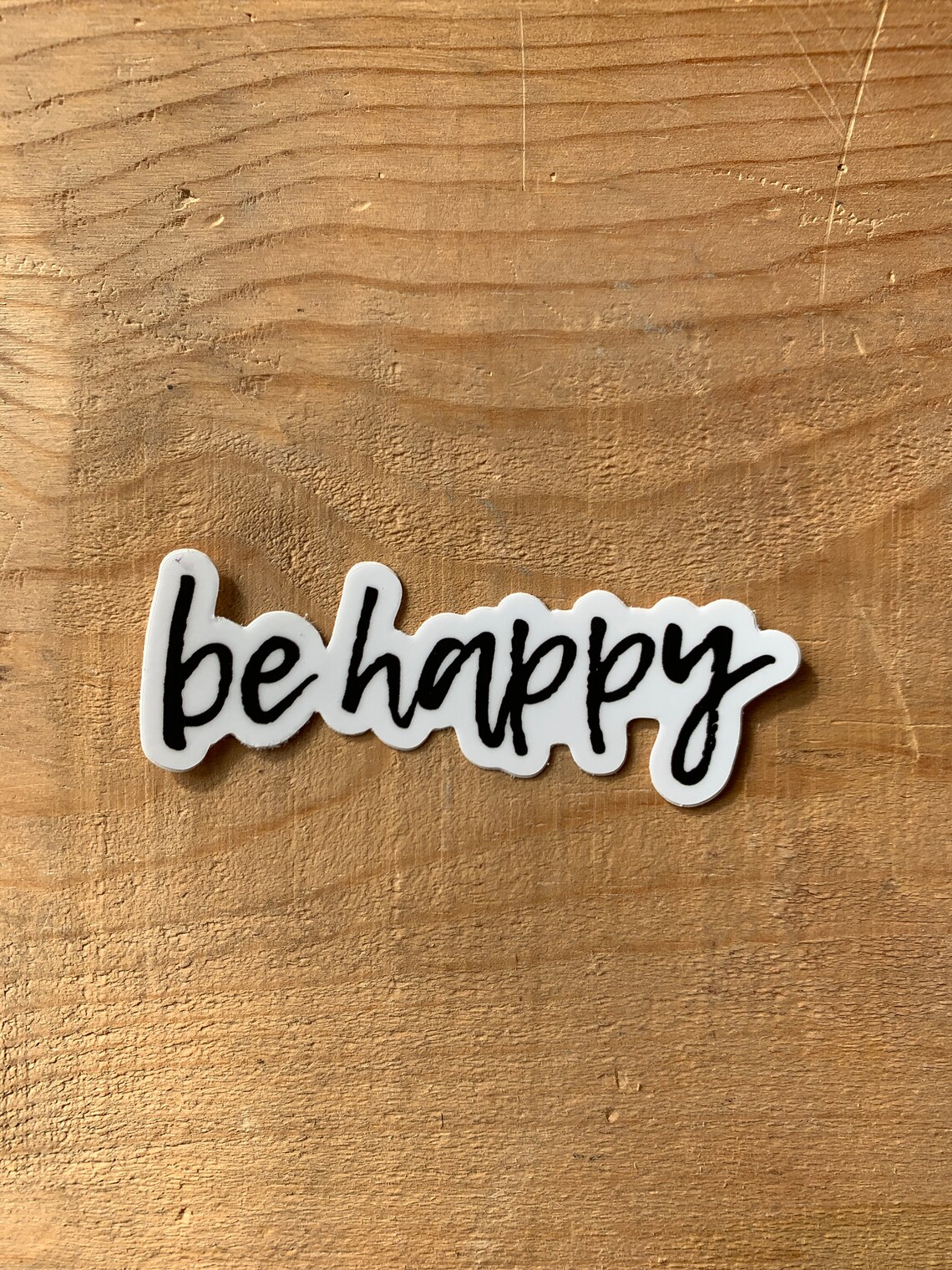 Be Happy Sticker for Laptop Water Bottle or Phone | Etsy