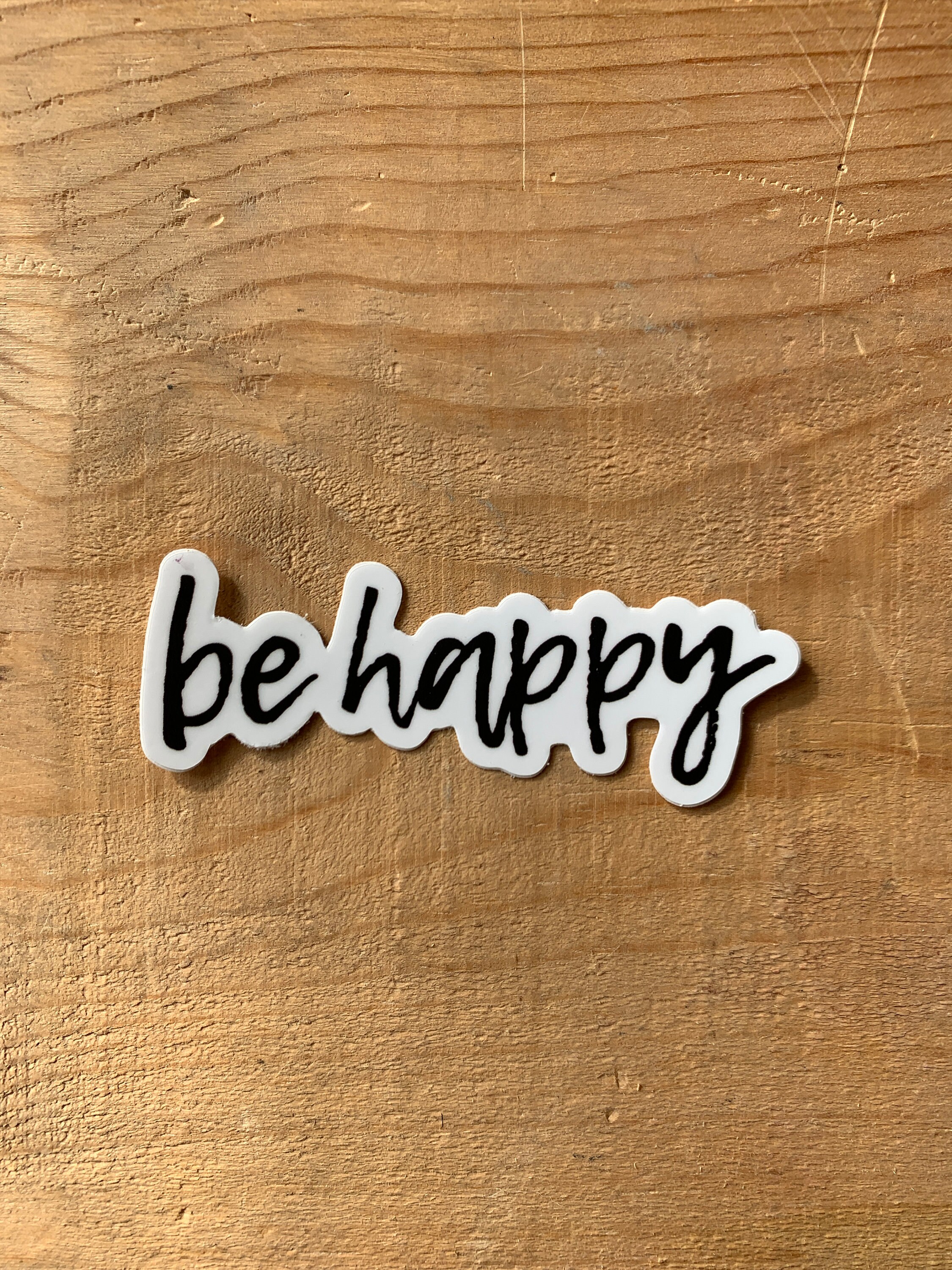 Be Happy Sticker for Laptop Water Bottle or Phone | Etsy