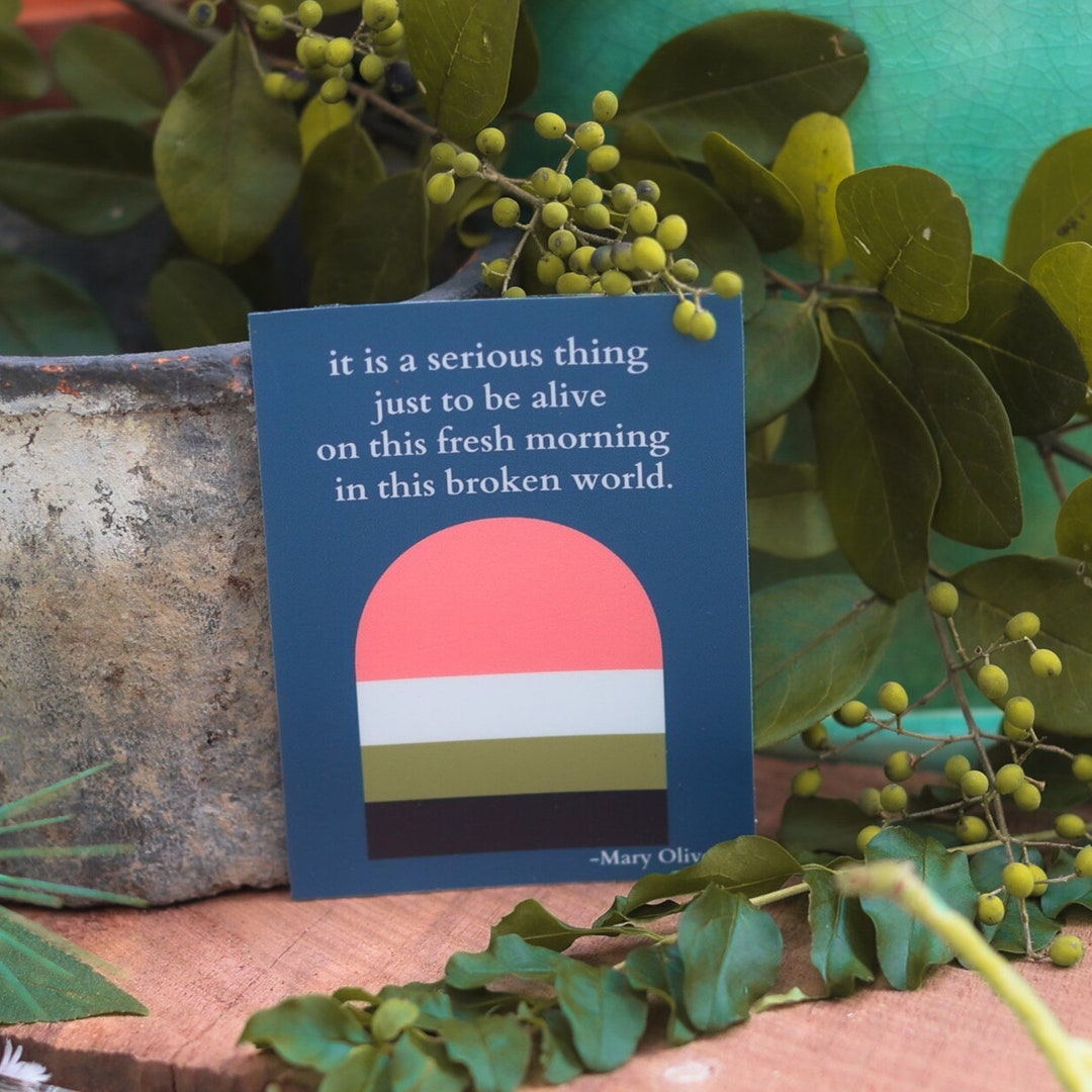 Poetry Sticker - Quote Vinyl Decal - Literary Enthusiast Gift - Poetry ...