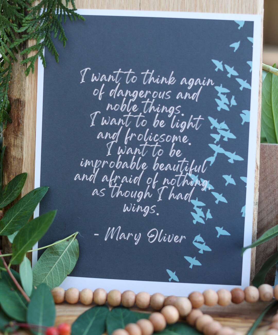 Mary Oliver Poem Quote Mary Oliver Poetry Print Literature Lovers Print