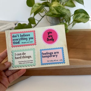 CBT Sticker Sheet - Cognitive Behavioural Therapy - Mental Health ...