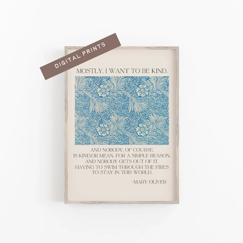 Mary Oliver Wall Art - Etsy