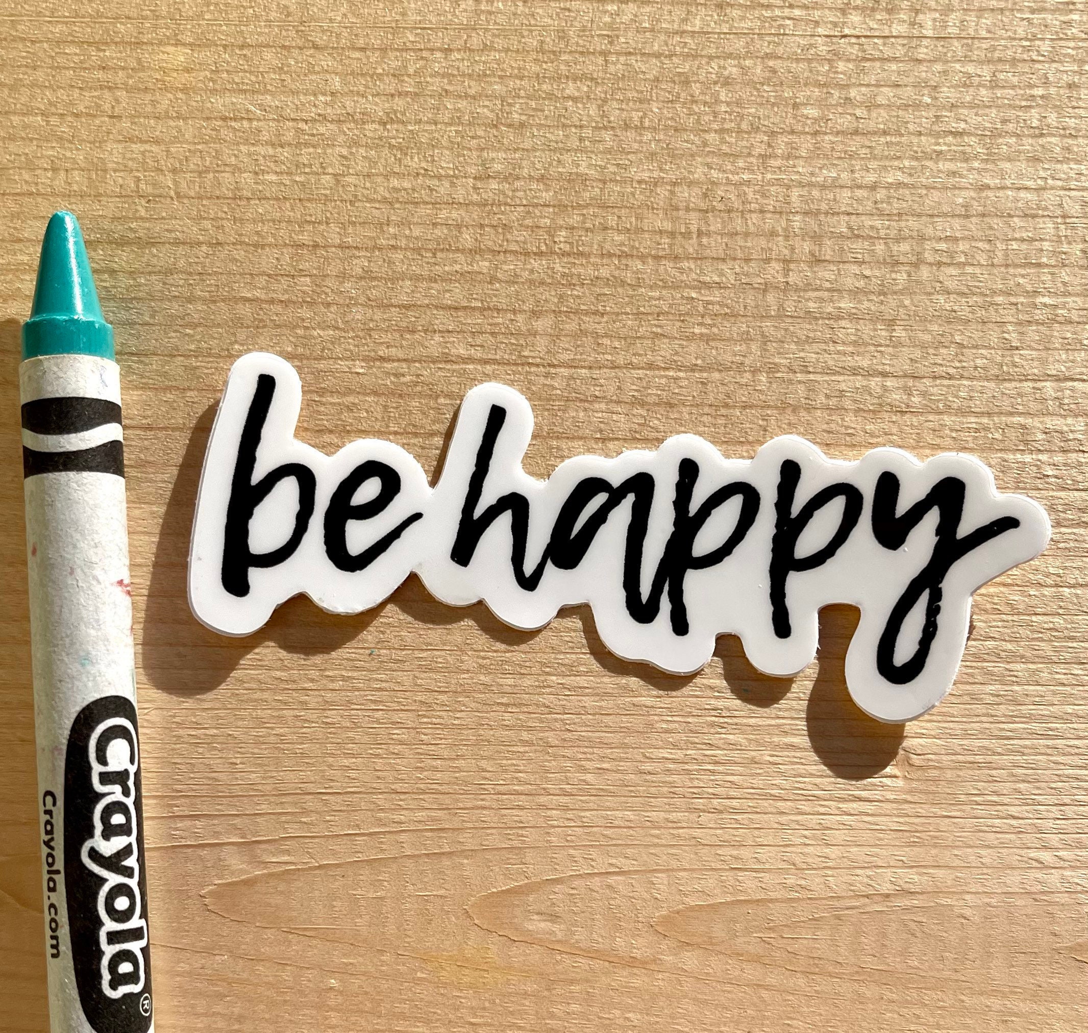 Be Happy Sticker for Laptop Water Bottle or Phone - Etsy