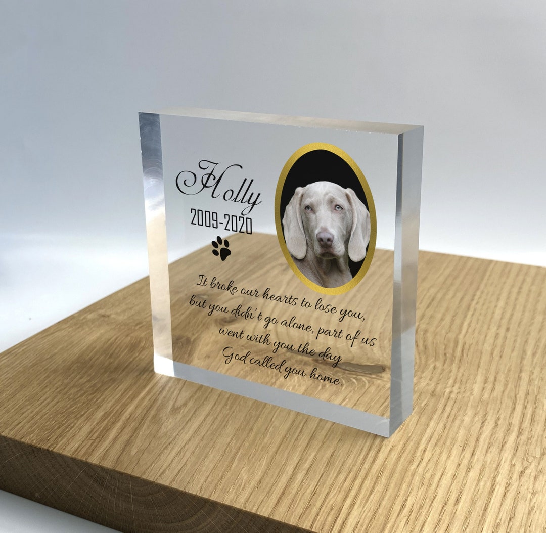 Dog Photo Frame Personalised Pet Memorial Frames - Remembered Forever ...