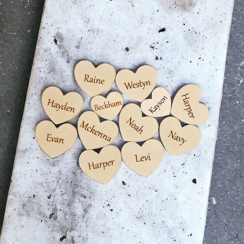 Wooden Heart Shape Tag - Etsy