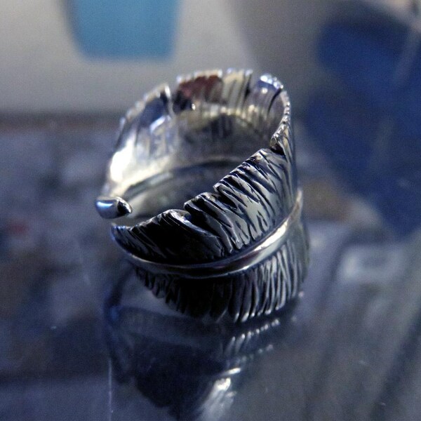 Feather Ring - Etsy UK