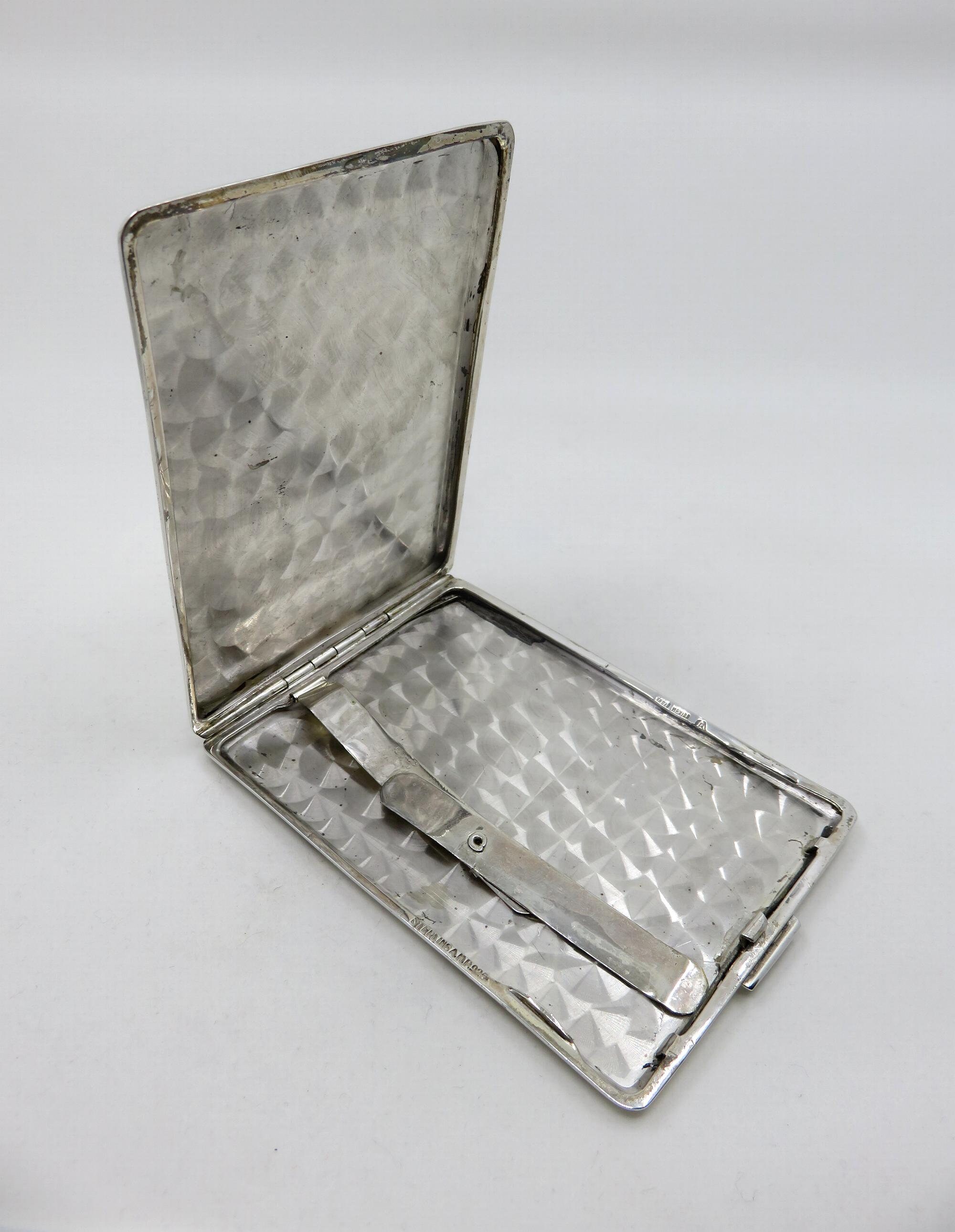 Vintage Mexican Hecho Sterling Silver Cigar Cigarette Case Box signed A ...