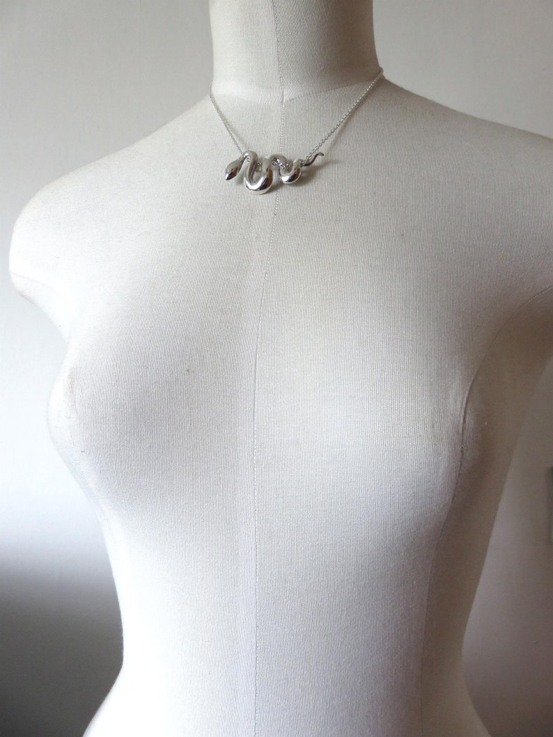 Solid Sterling Silver Snake Pendant Necklace by You Got the Silver ...