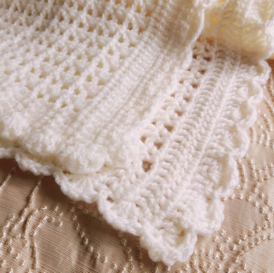 Hand Knitted Baby Blanket With Soft Baby Wool for Sensitive Skin ...