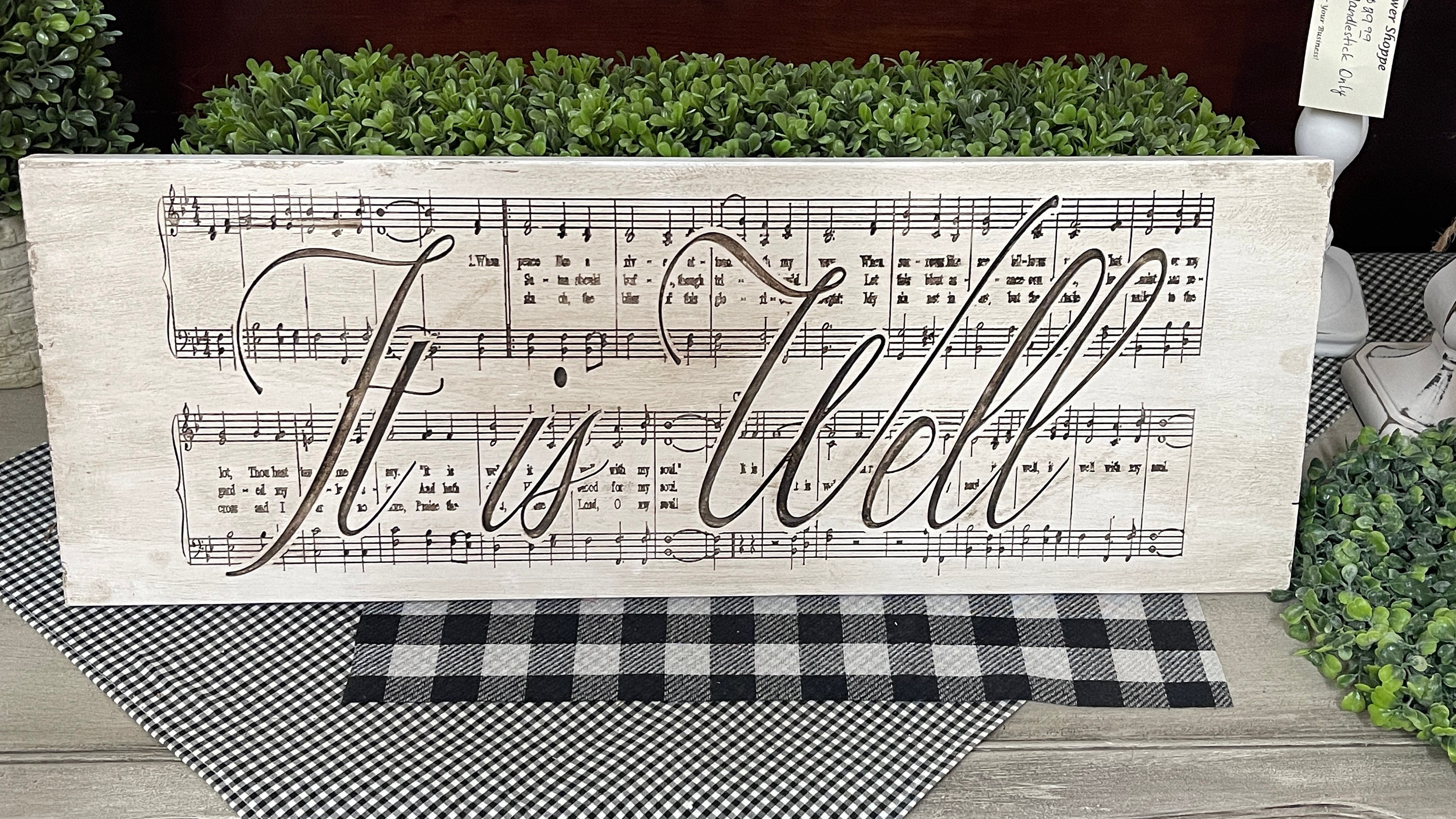 It is Well Hymn Wall Decor Hymn Designs Home Decor Hymn Signs Wall ...