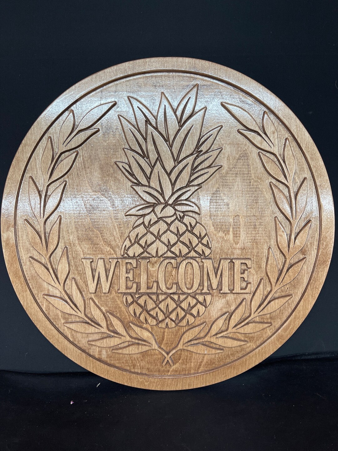 Pineapple Welcome Plaque, Pineapple Door Sign, Pineapple Decor, Home ...